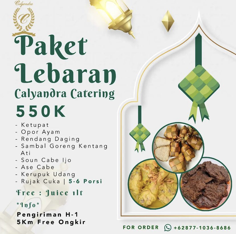 10 Catering Lebaran di Bandung yang Terima Pesanan Menu Idul Fitri