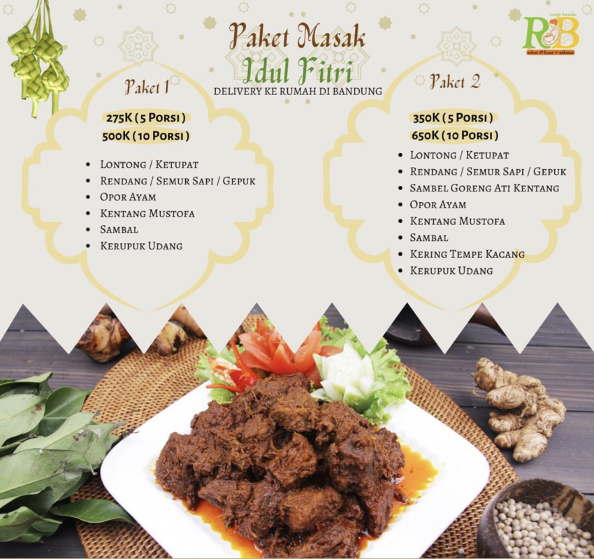 10 Catering Lebaran di Bandung yang Terima Pesanan Menu Idul Fitri