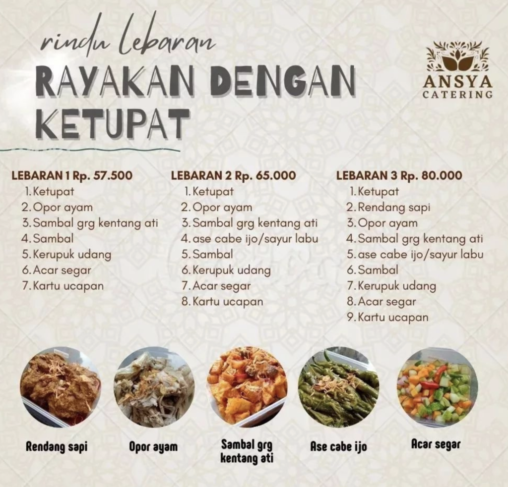 10 Catering Lebaran di Bandung yang Terima Pesanan Menu Idul Fitri