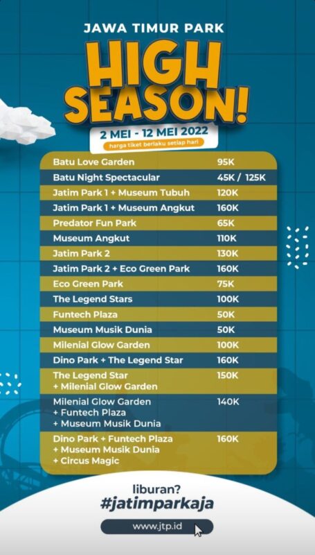 Wisata Jatim Park 3 Ada Apa Saja? | Cek Wahana dan Harganya di Sini!