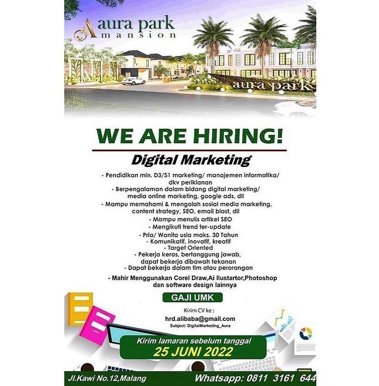 8 Lowongan Kerja Malang Terbaru Juni 2022, Belum Berpengalaman Bisa!