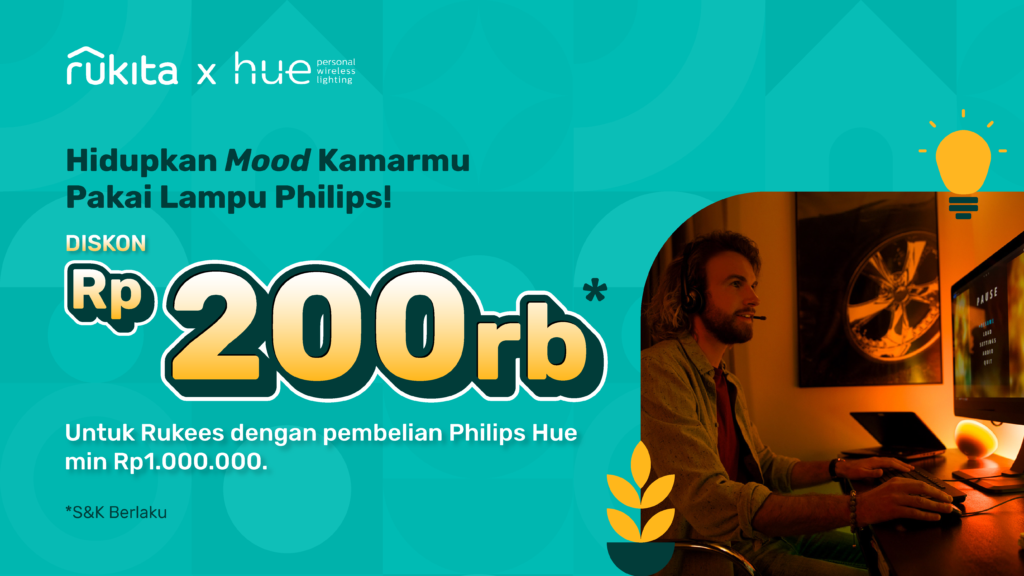 Promo Rukita x Philips: Dapatkan Voucher Belanja hingga Rp. 200 Ribu